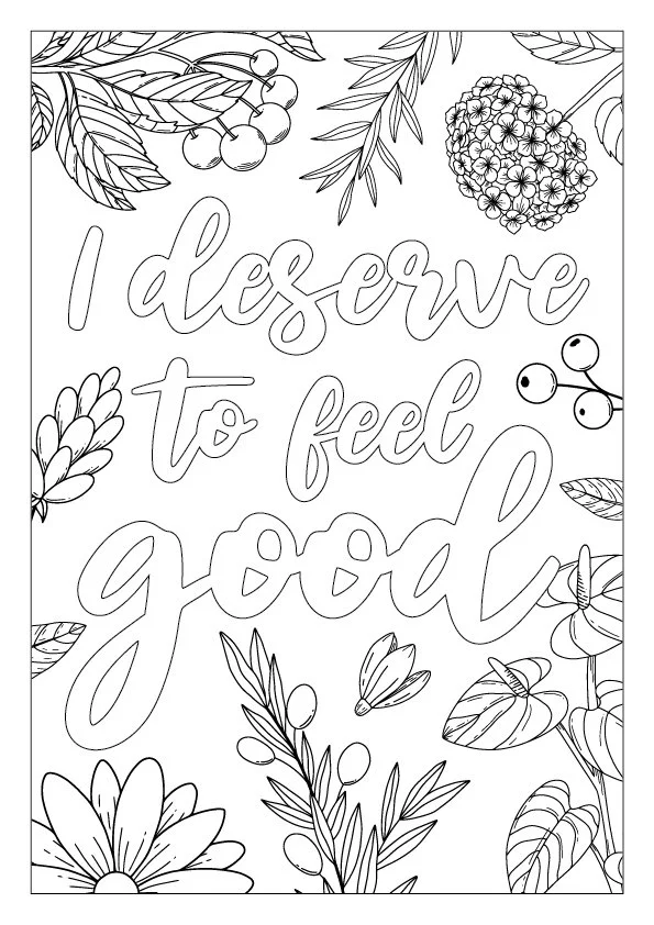 today i feel coloring page