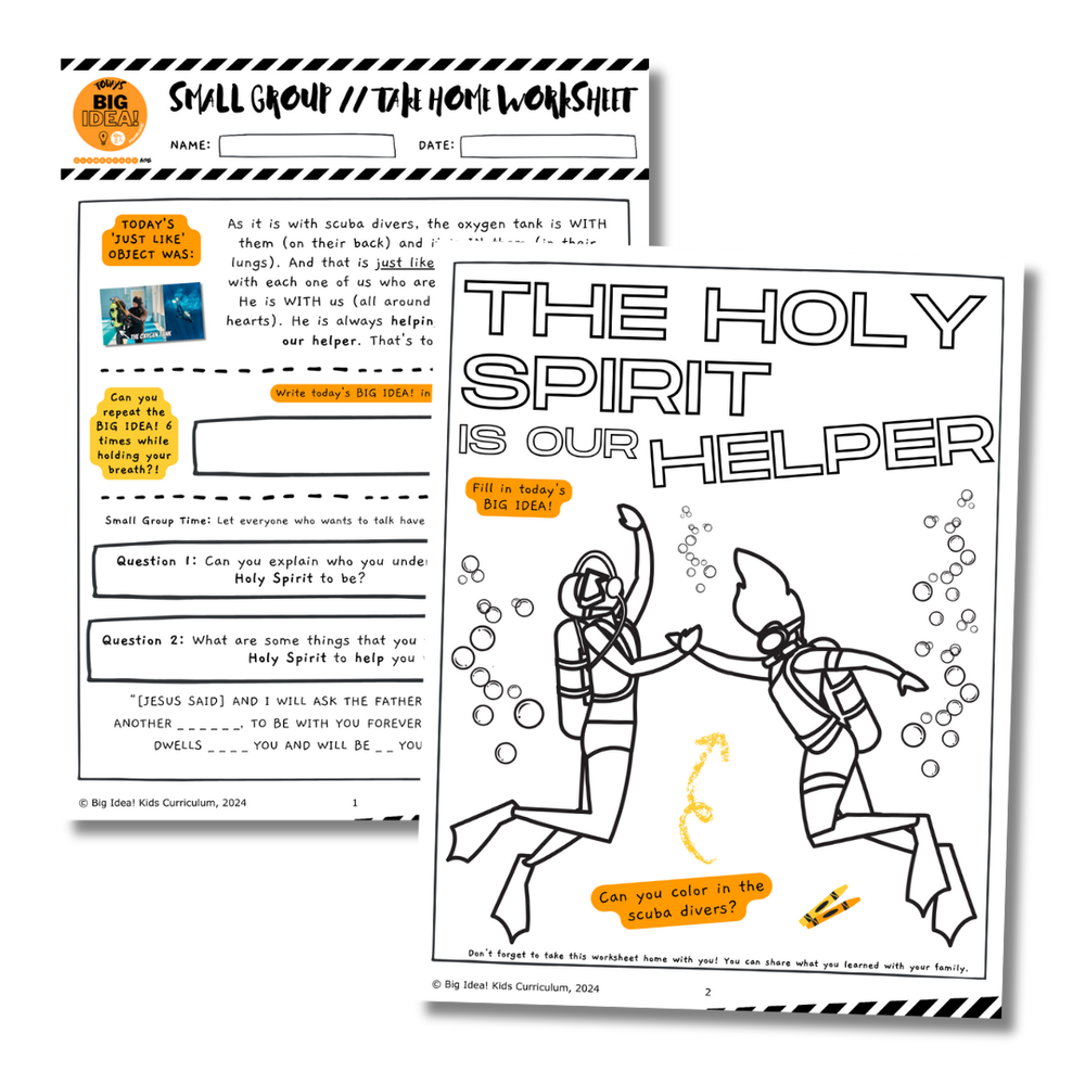 Holy Spirit Worksheets Filled With The Holy Spirit | Children's