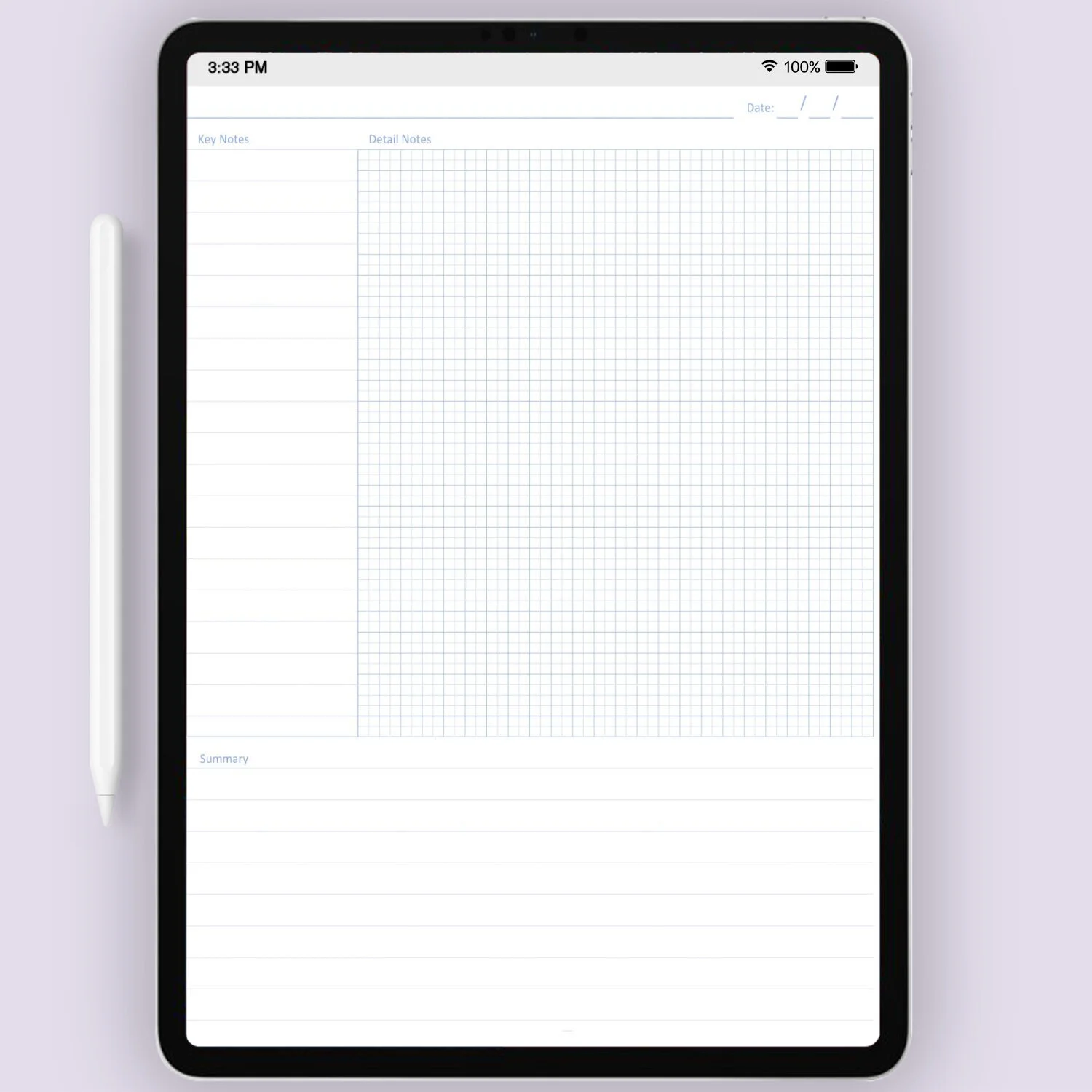 Grid Paper Template