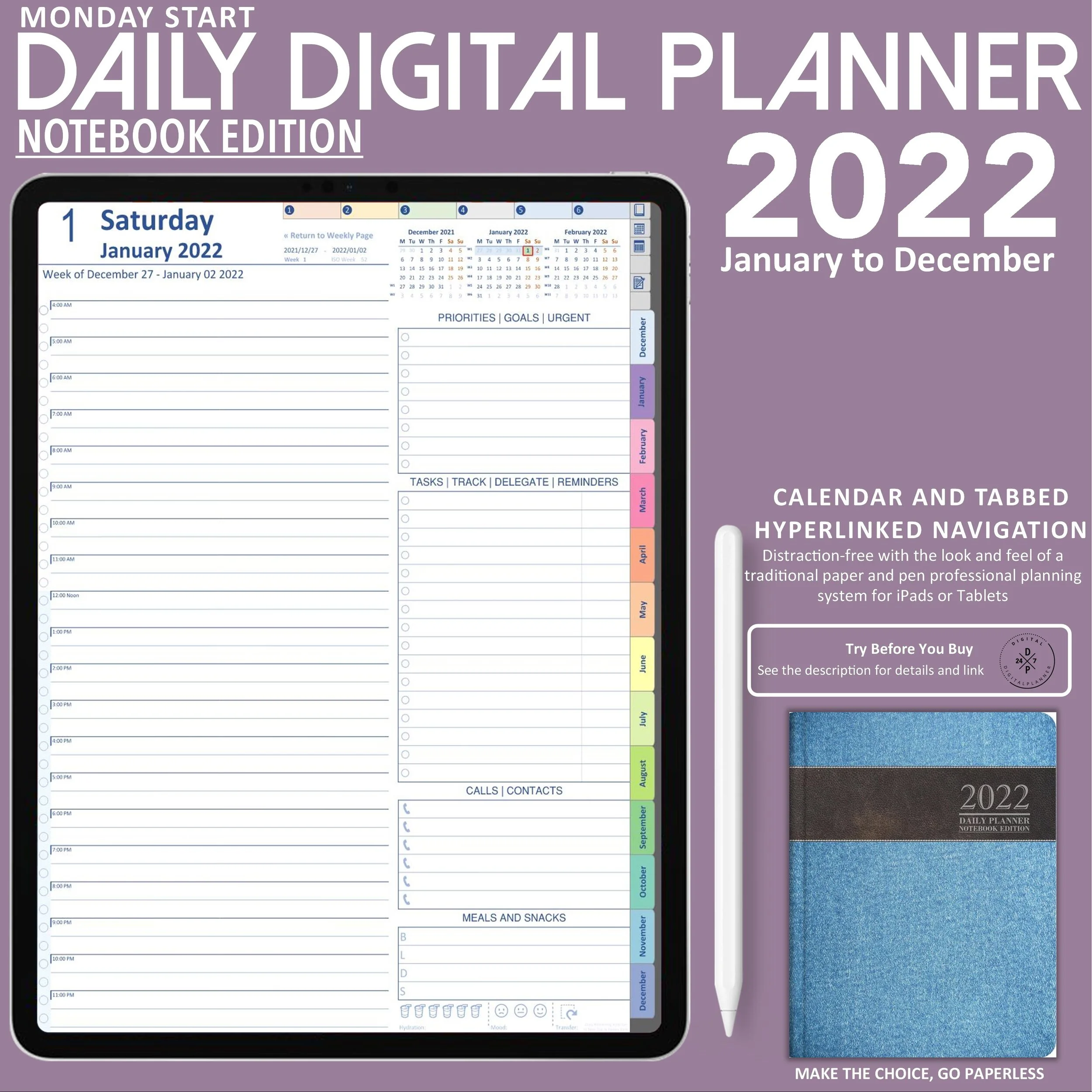 planner notebook TODAY Is the day Calendars & Planners Advent Calendars ...