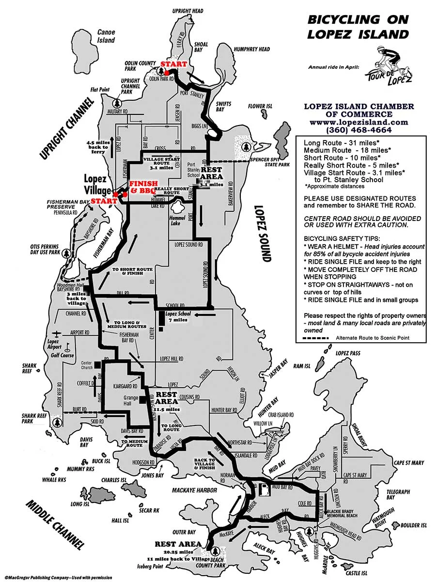 Maps of Lopez Island — Village Cycles