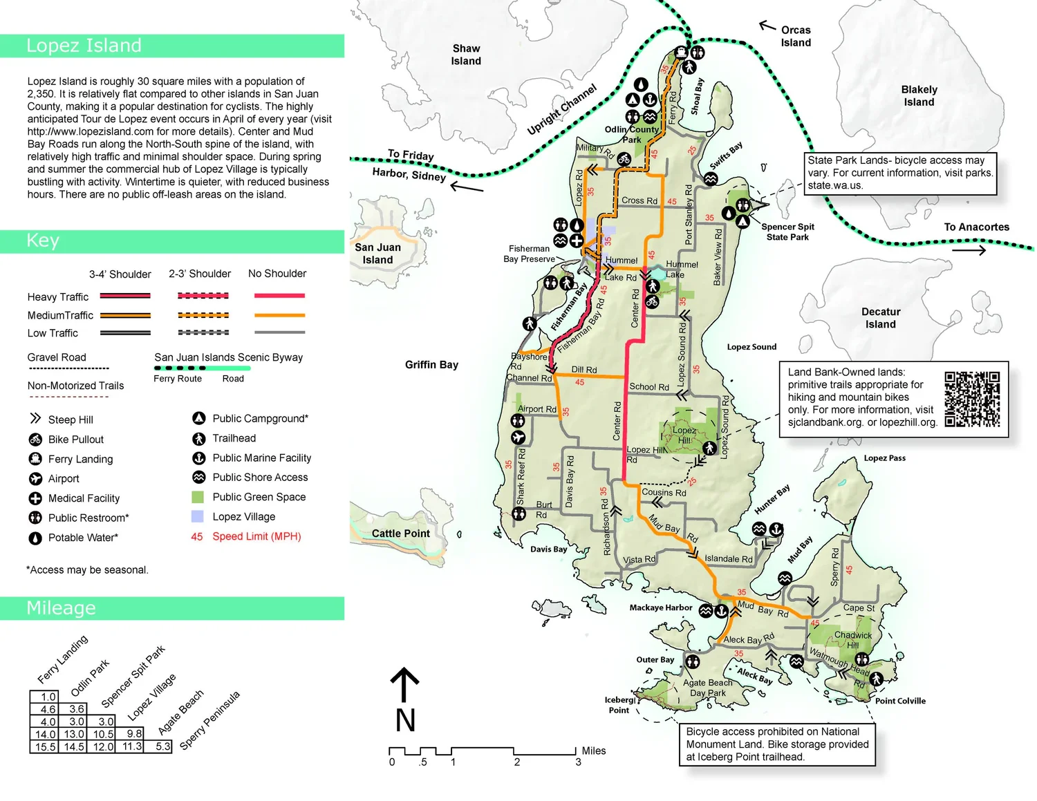 Maps of Lopez Island — Village Cycles
