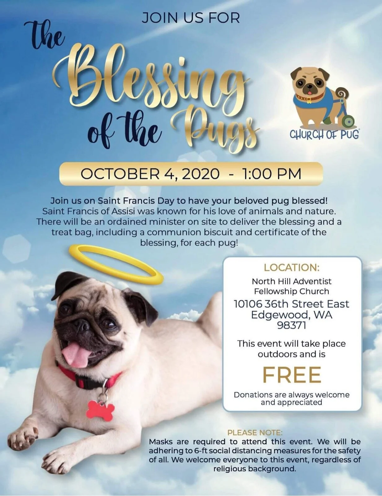 Blessing Of The Pugs — Church of Pug