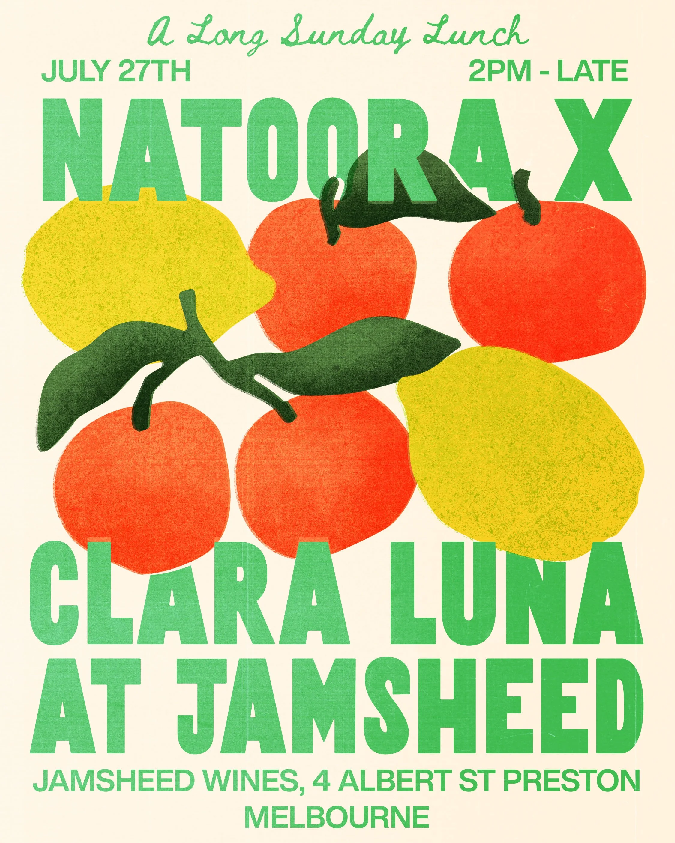 Natoora x Clara Luna at Jamsheed — Jamsheed Wines