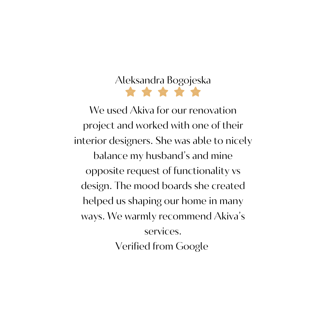 Reviews Gallery — AKIVA are a multi award winning Interior Design ...