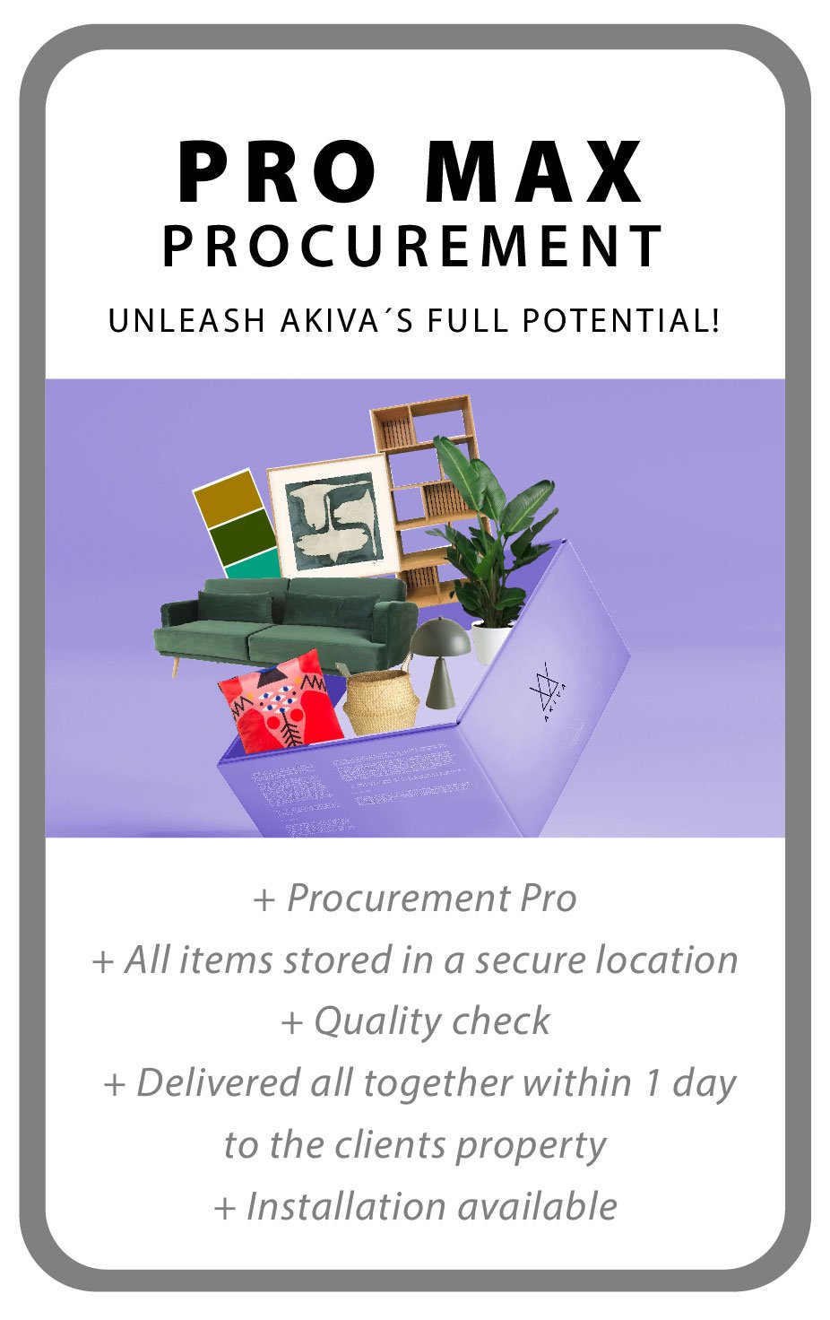 Procurement Packages — AKIVA UK Projects are a multi award winning ...