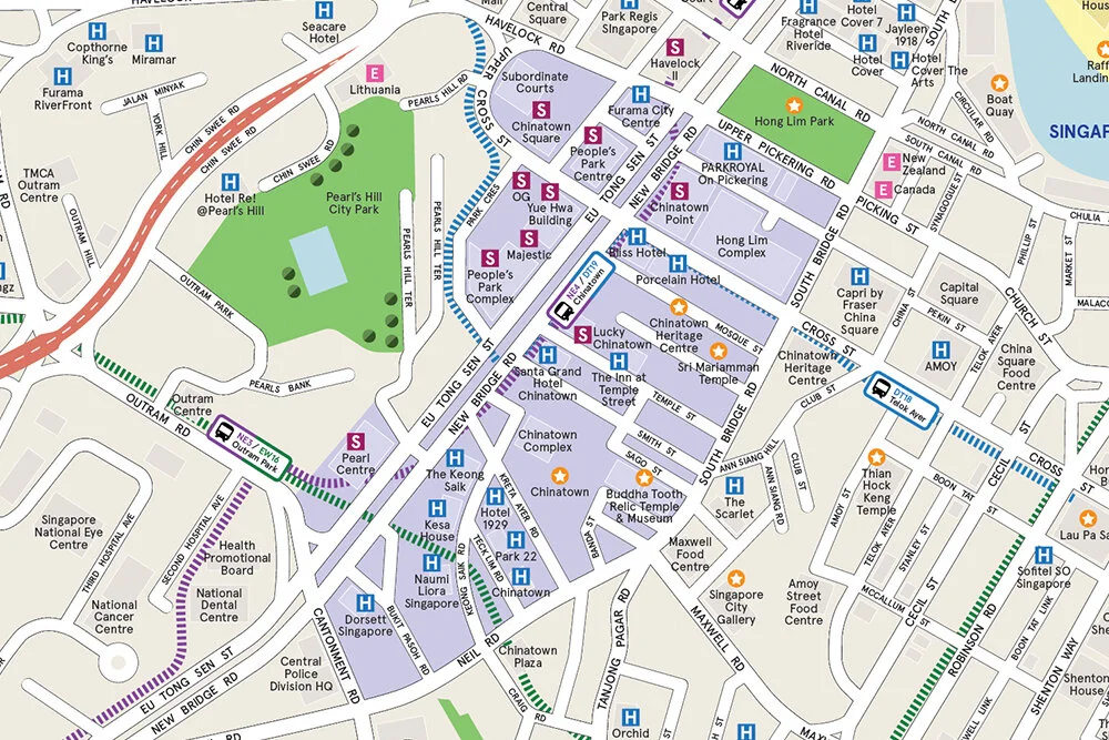 Singapore Central Business District Map