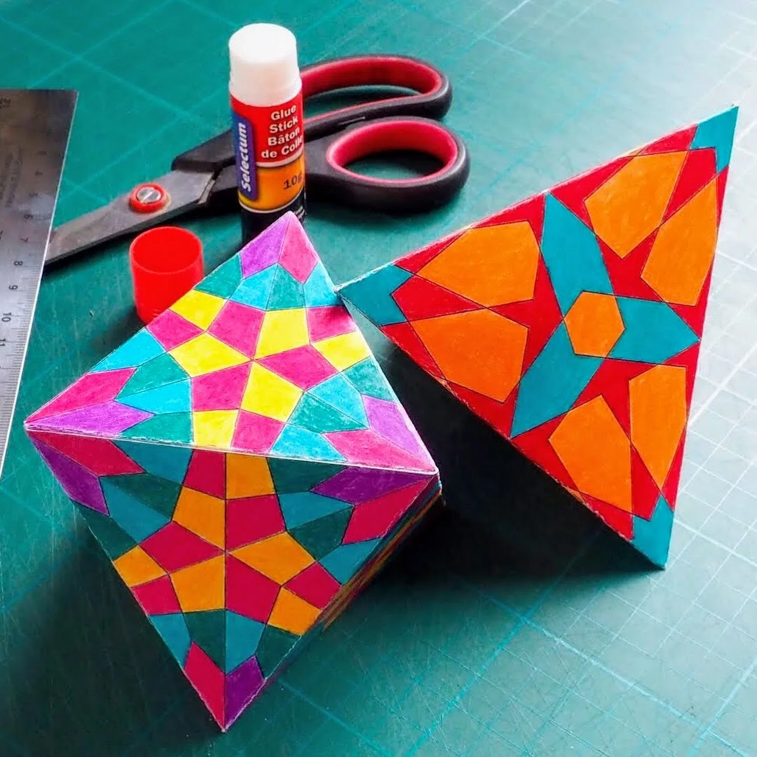 Colouring & folding sheets — Bastoubach Art