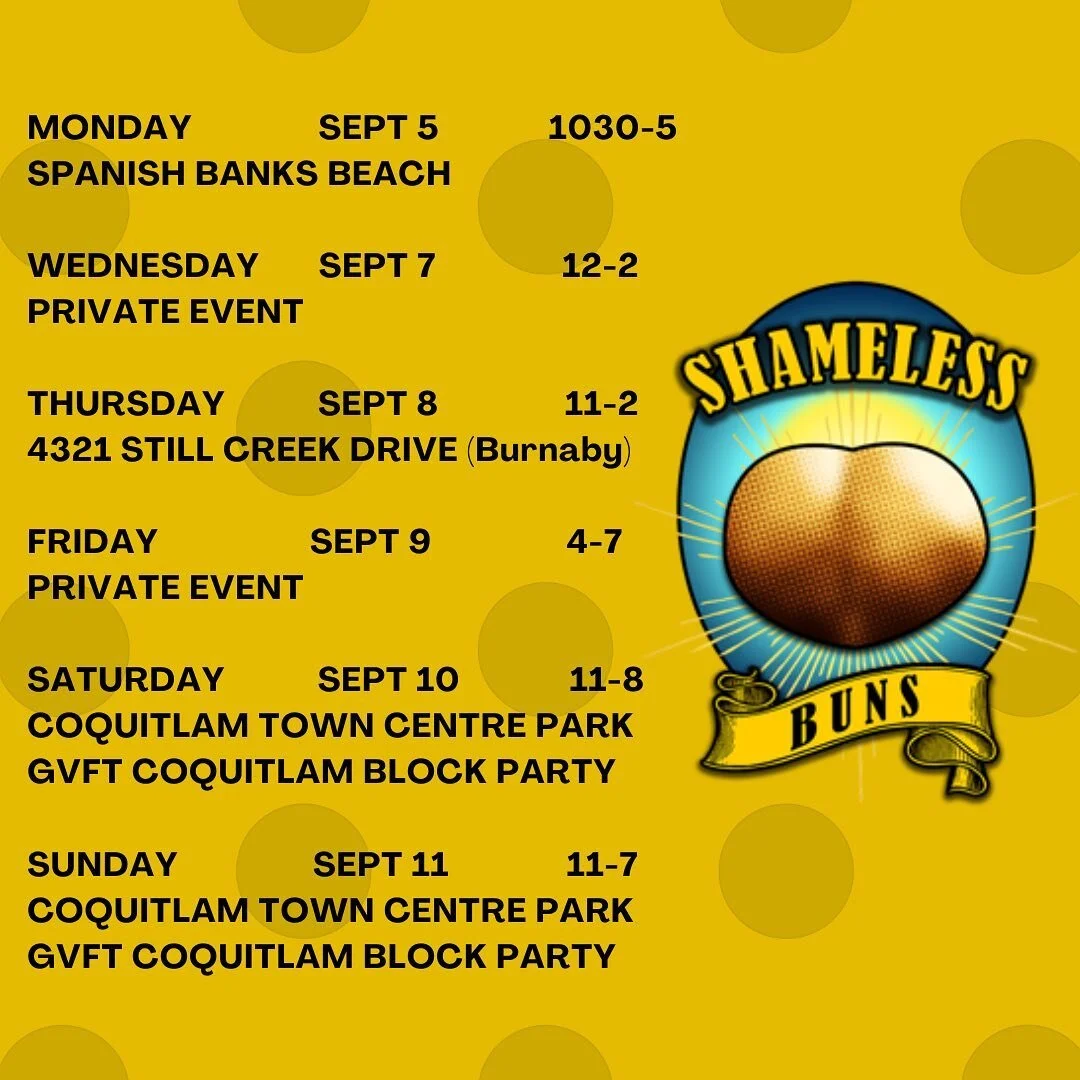 SHAMELESS BUNS: Food Truck Private Party Catering Vancouver