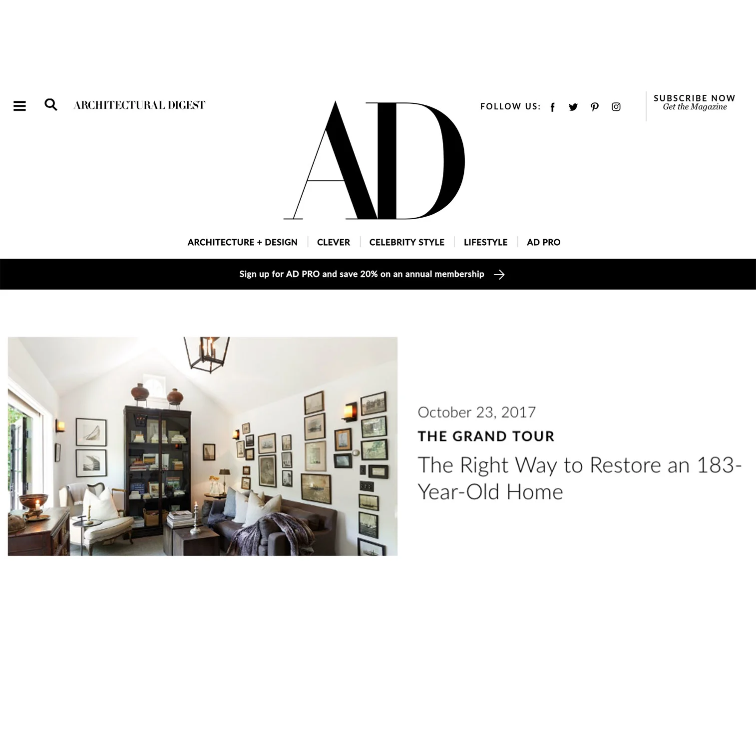 Architectural Digest Magazine Logo