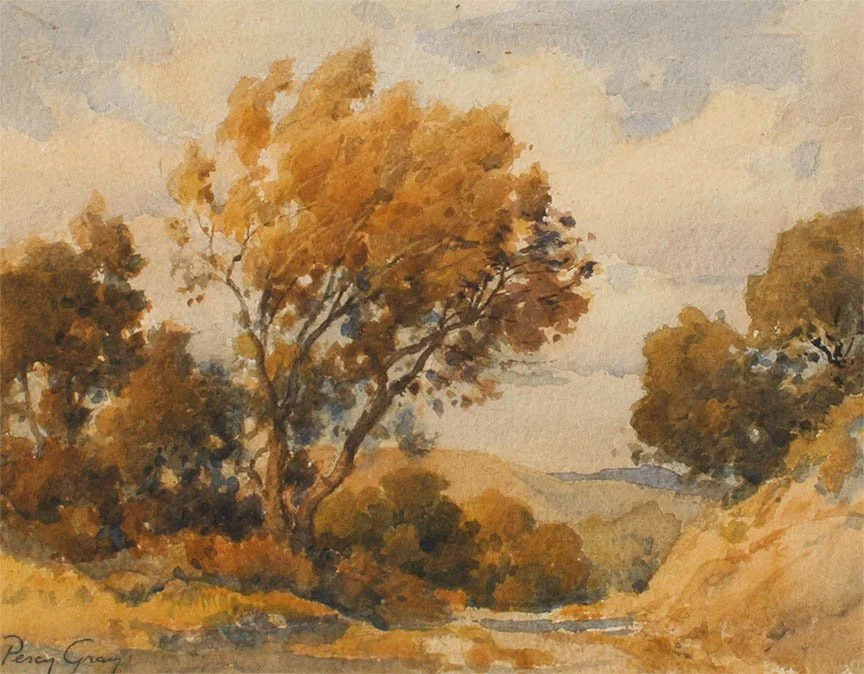 Percy Gray - We Buy and Sell Early California Tonalist Watercolors