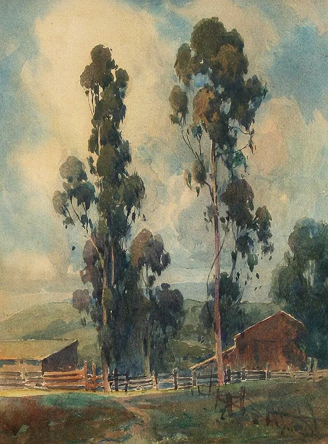Percy Gray - We Buy and Sell Early California Tonalist Watercolors