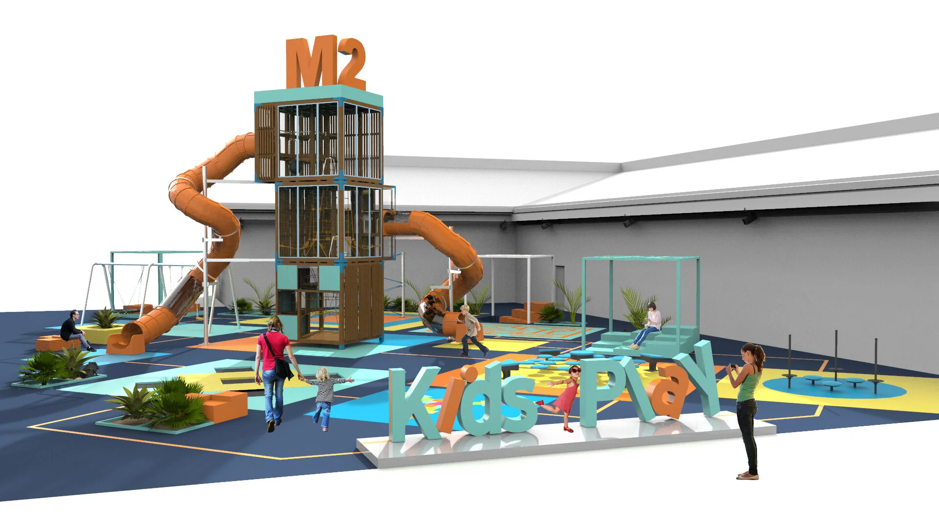 Création Parc Outdoor - Concept M2 | Agence Rouge Cobalt