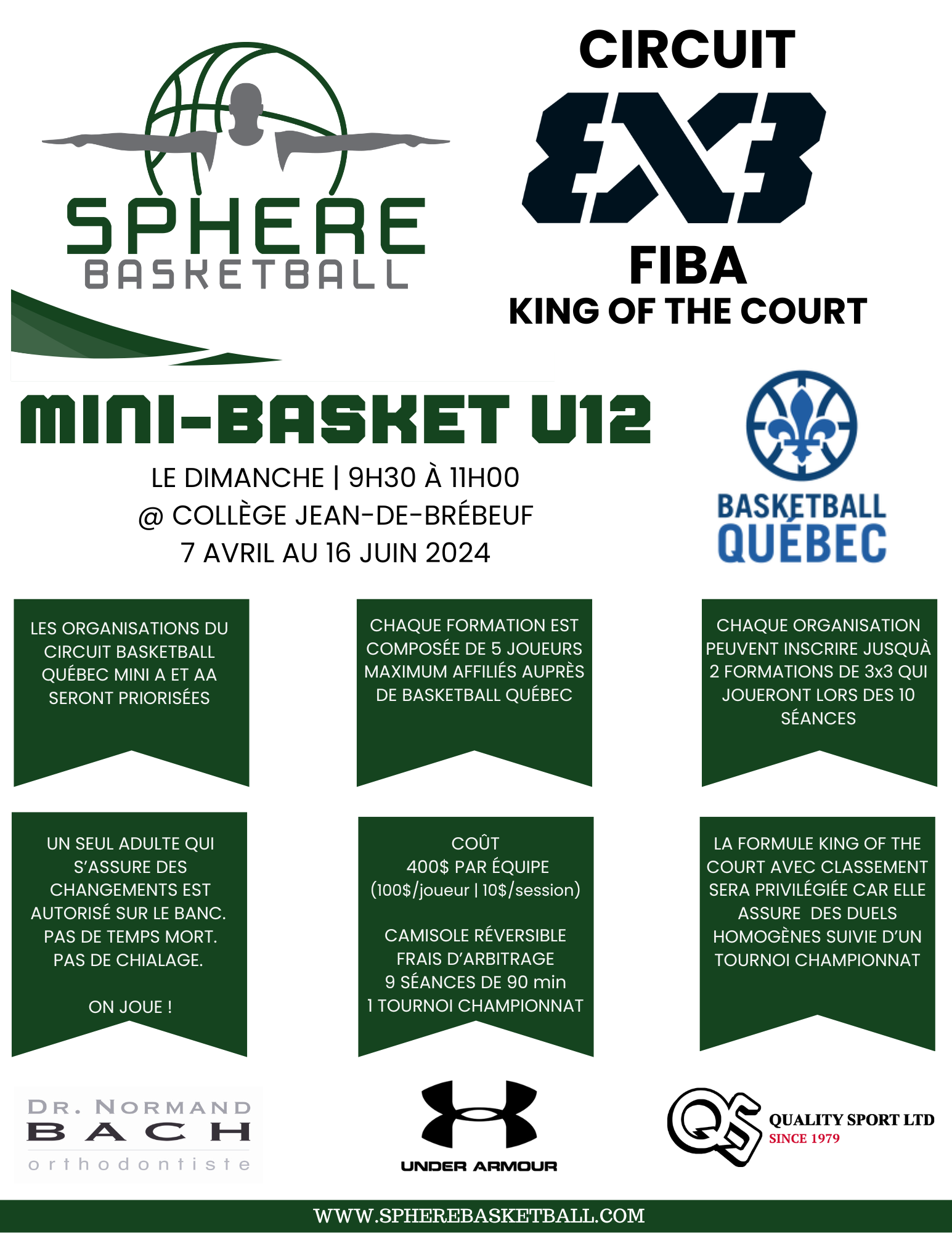 Camp de basketball Montreal 8-17 ans — SPHERE BASKETBALL