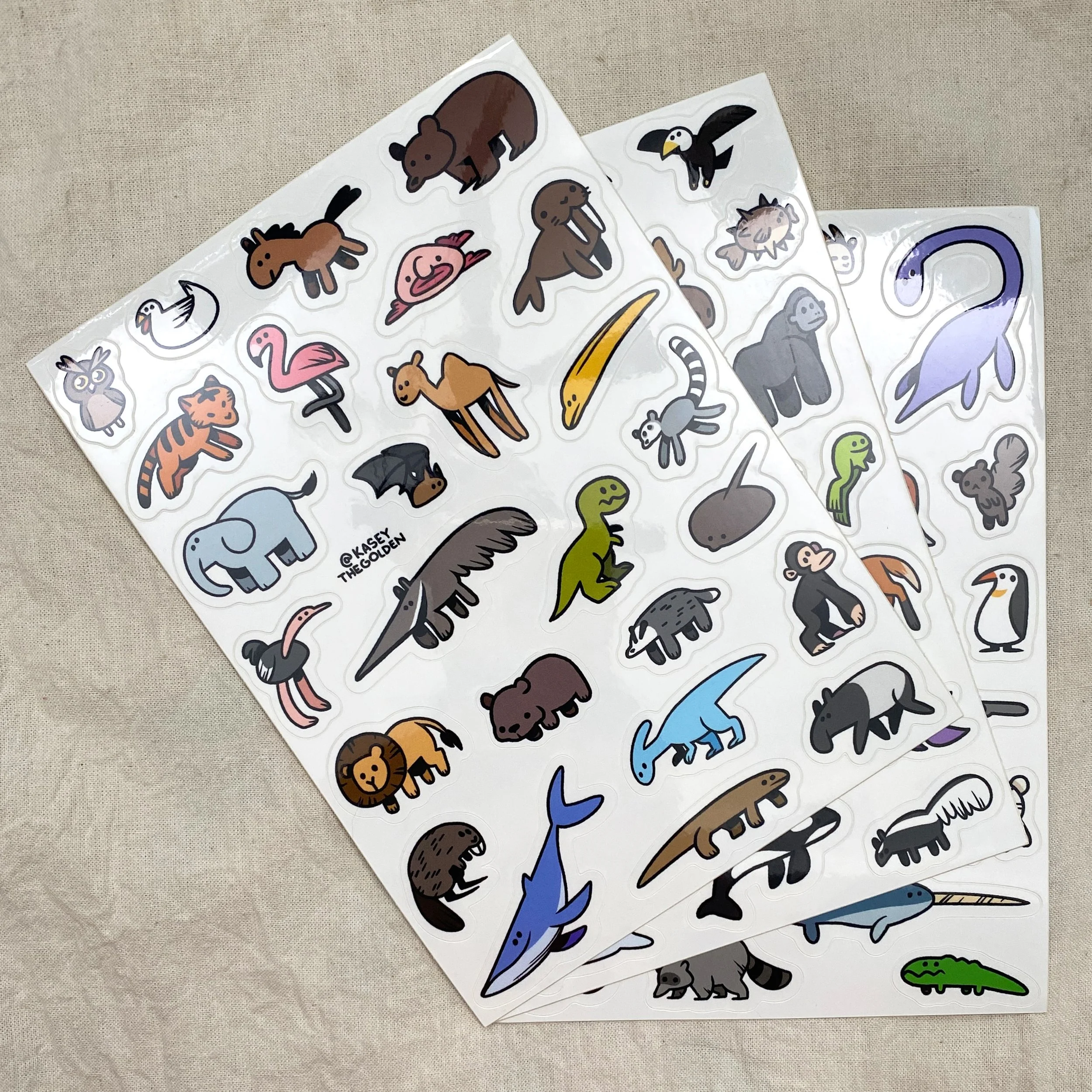 Animal Doodles - Sticker Sheets — Kasey Golden