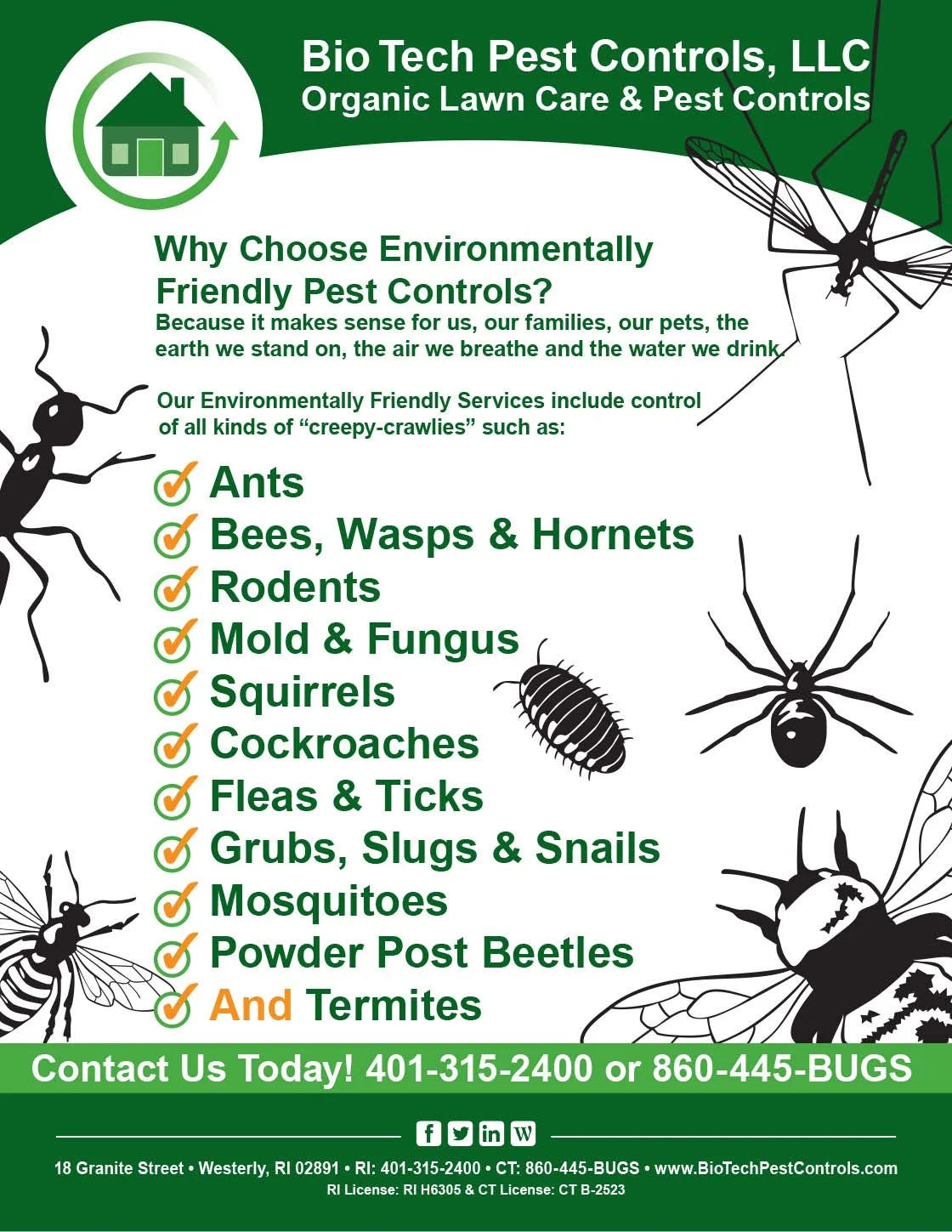 Bio Tech Pest Controls | Westerly, RI