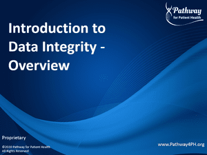 Badge: Data Integrity for Industry — Pathway for Patient Health