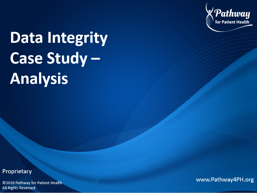 Badge: Data Integrity for Industry — Pathway for Patient Health