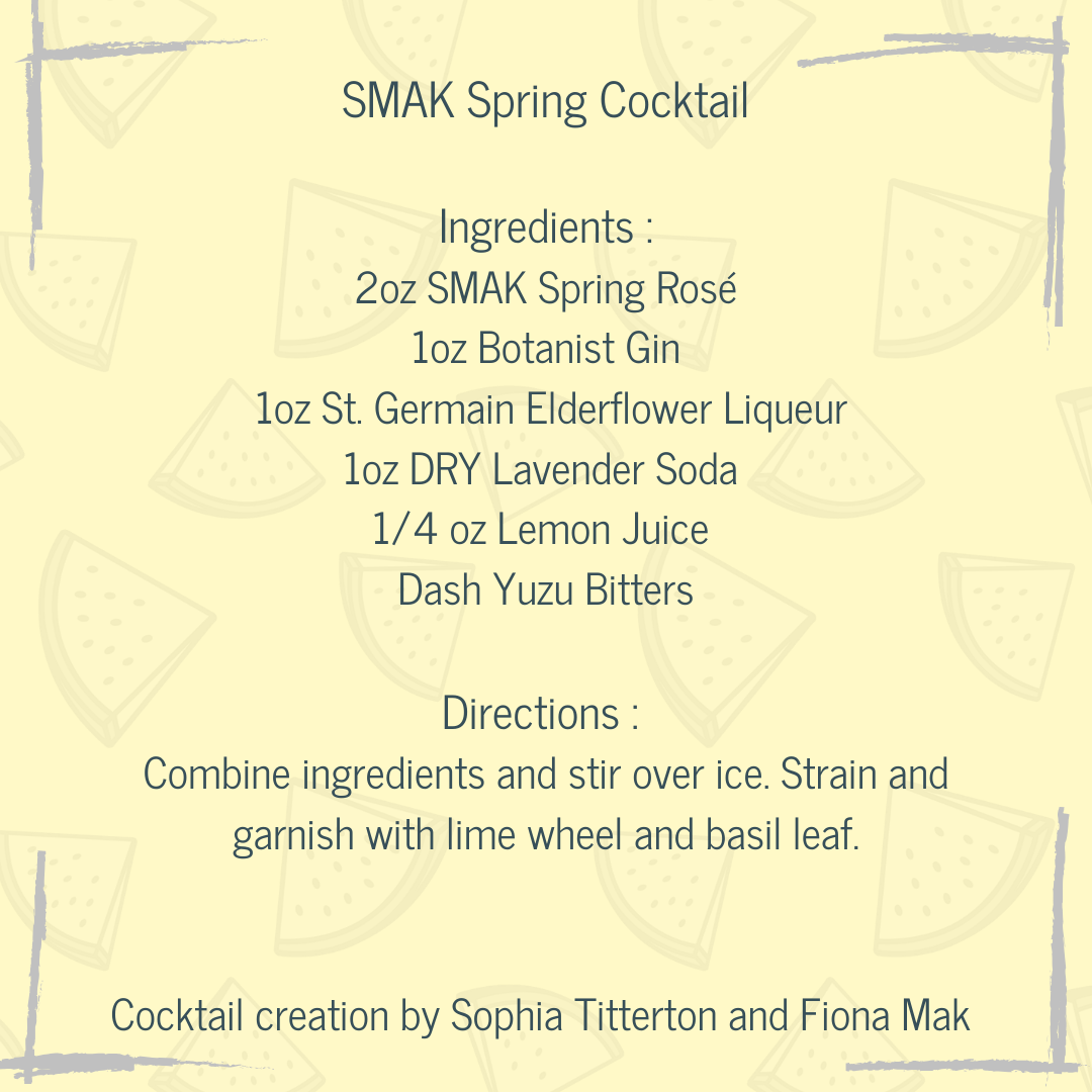 Recipes — Smak Wines