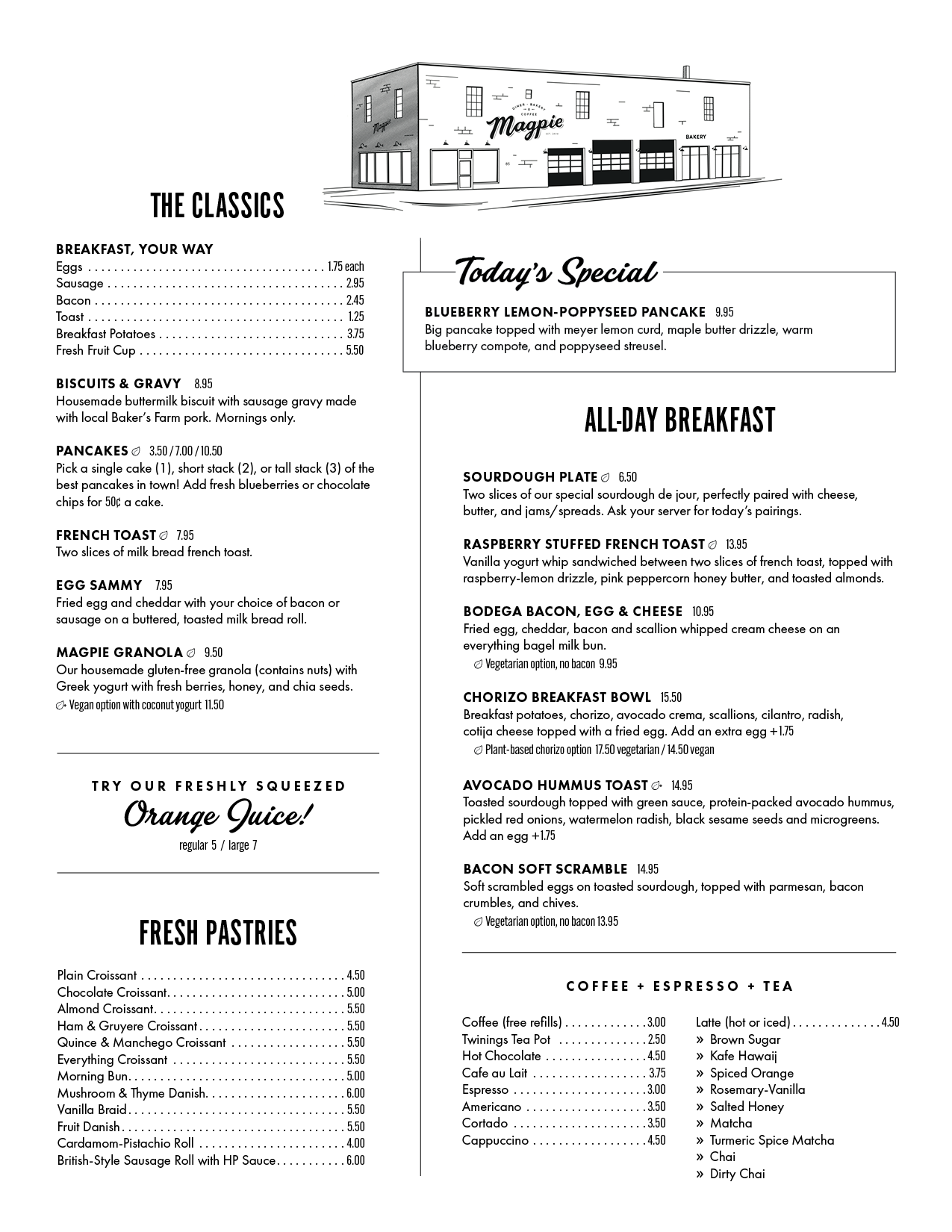 Breakfast — Magpie Diner