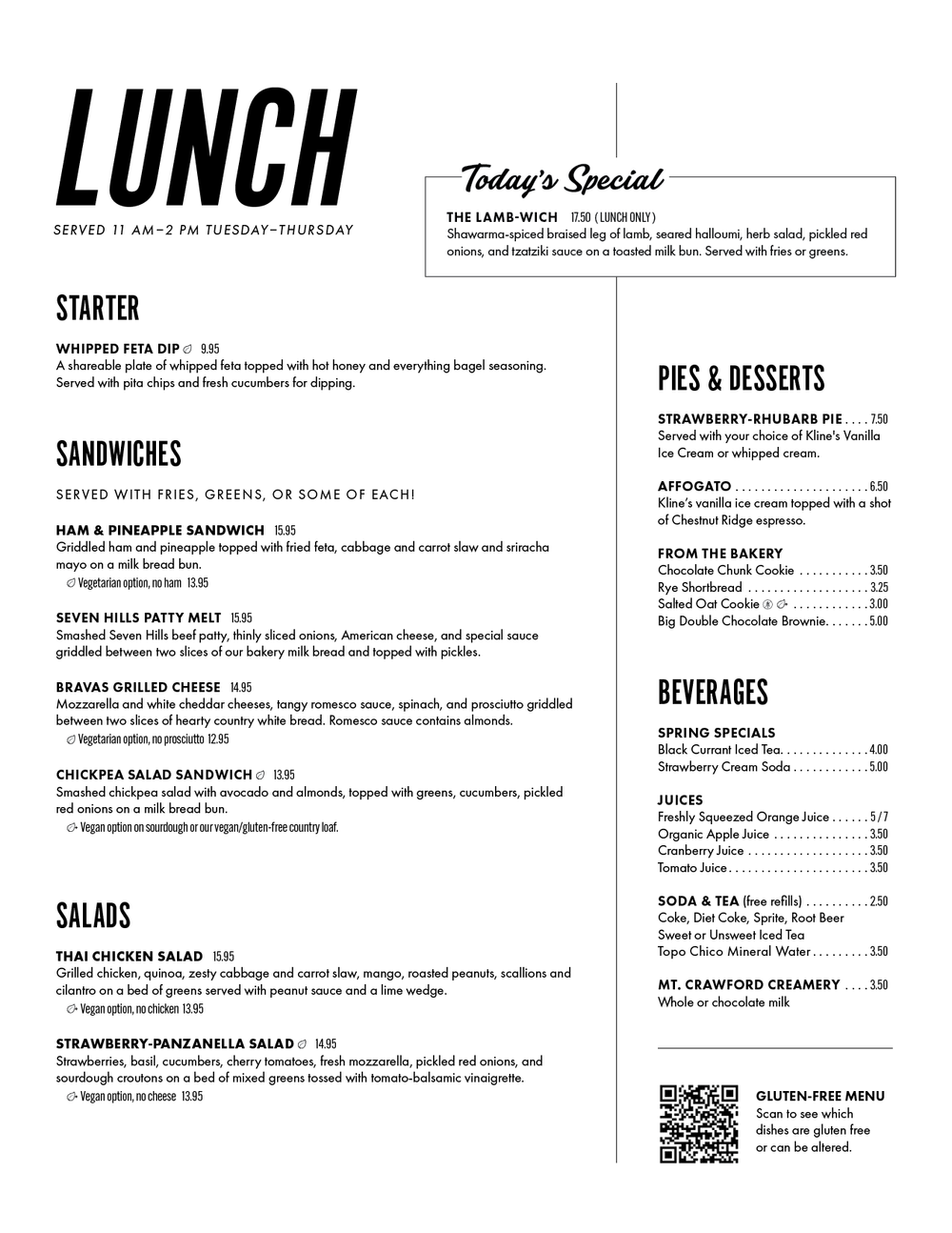 Lunch — Magpie Diner