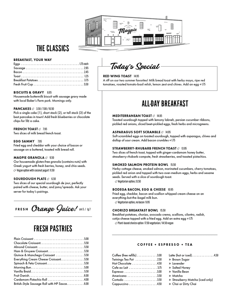 Breakfast — Magpie Diner