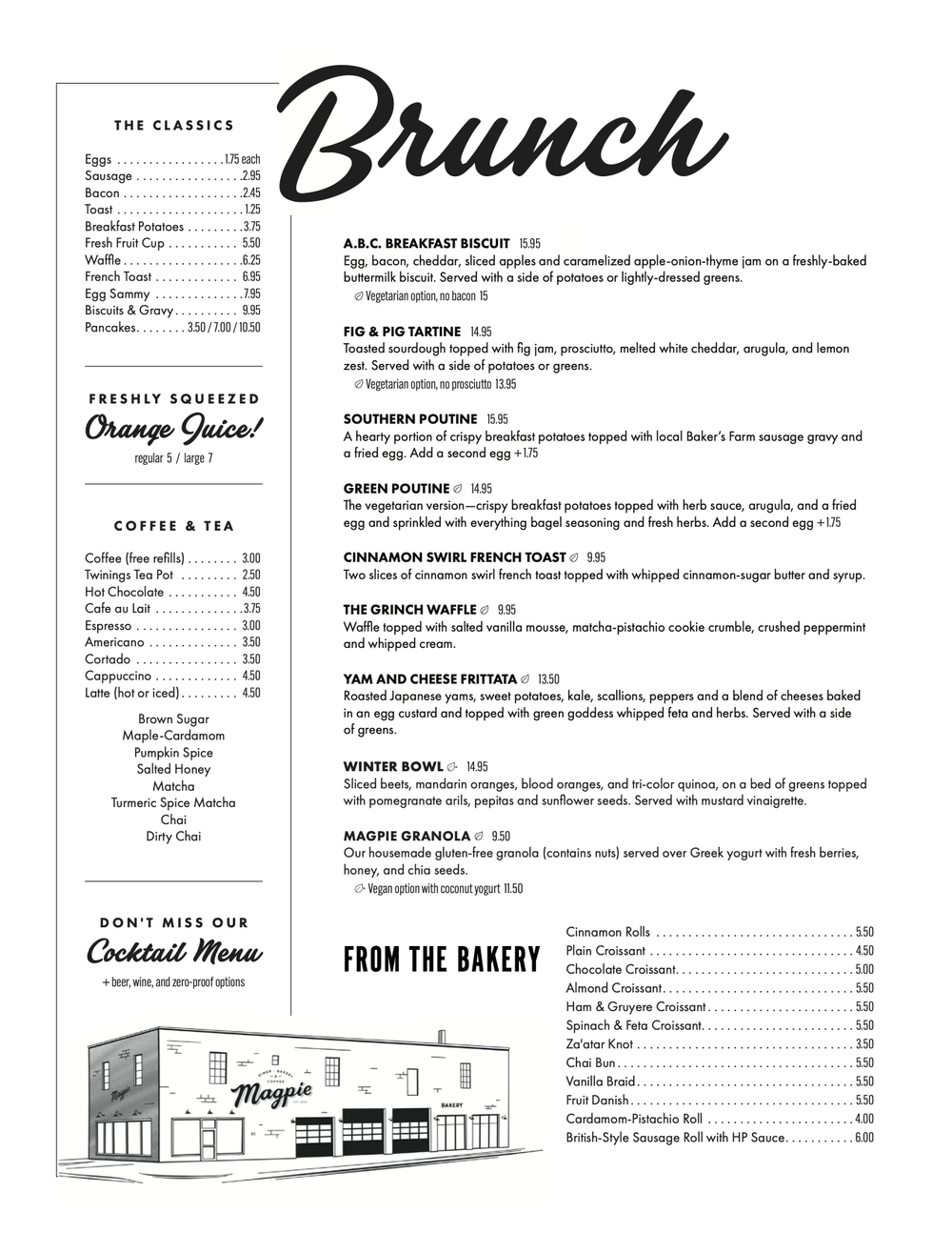 Weekend Brunch — Magpie Diner