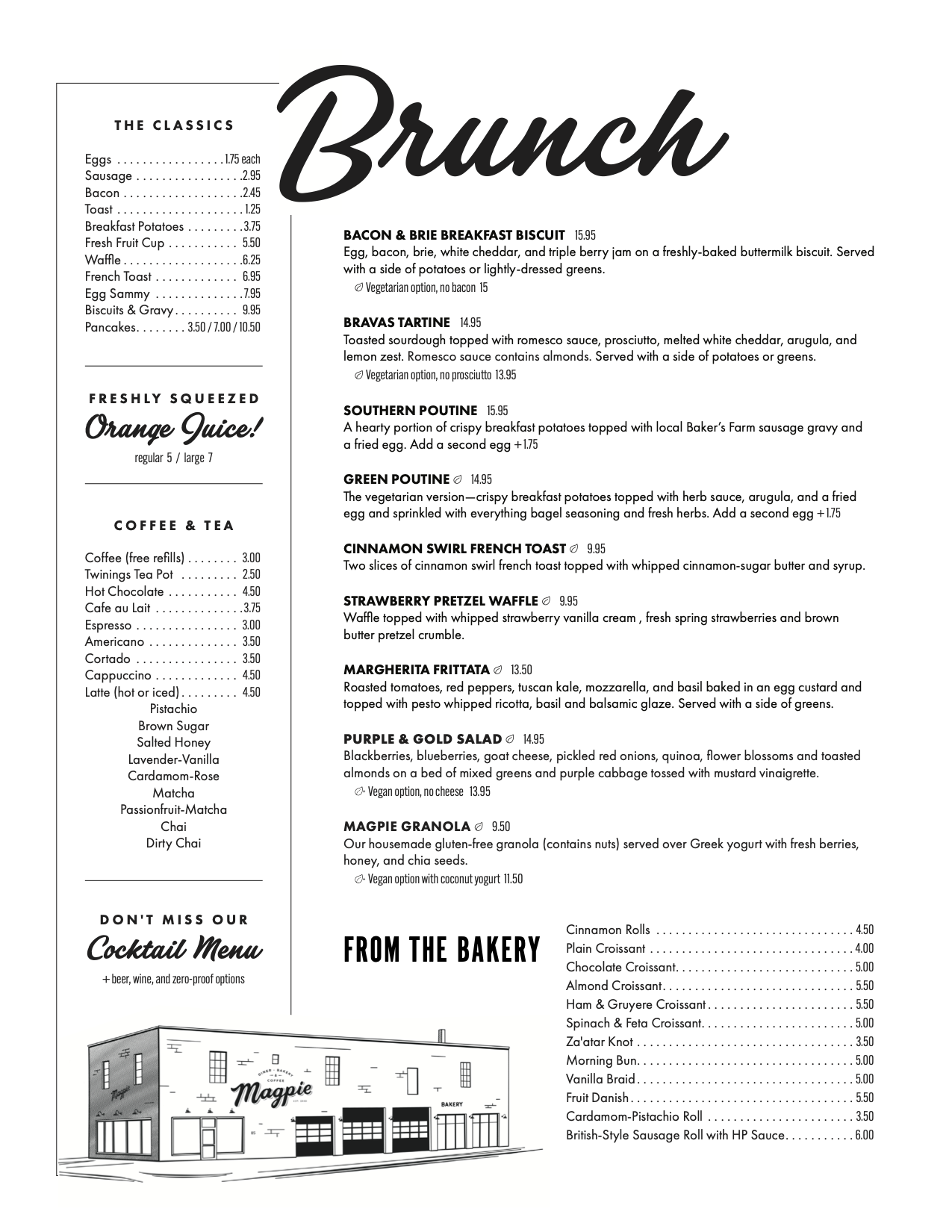 Breakfast — Magpie Diner