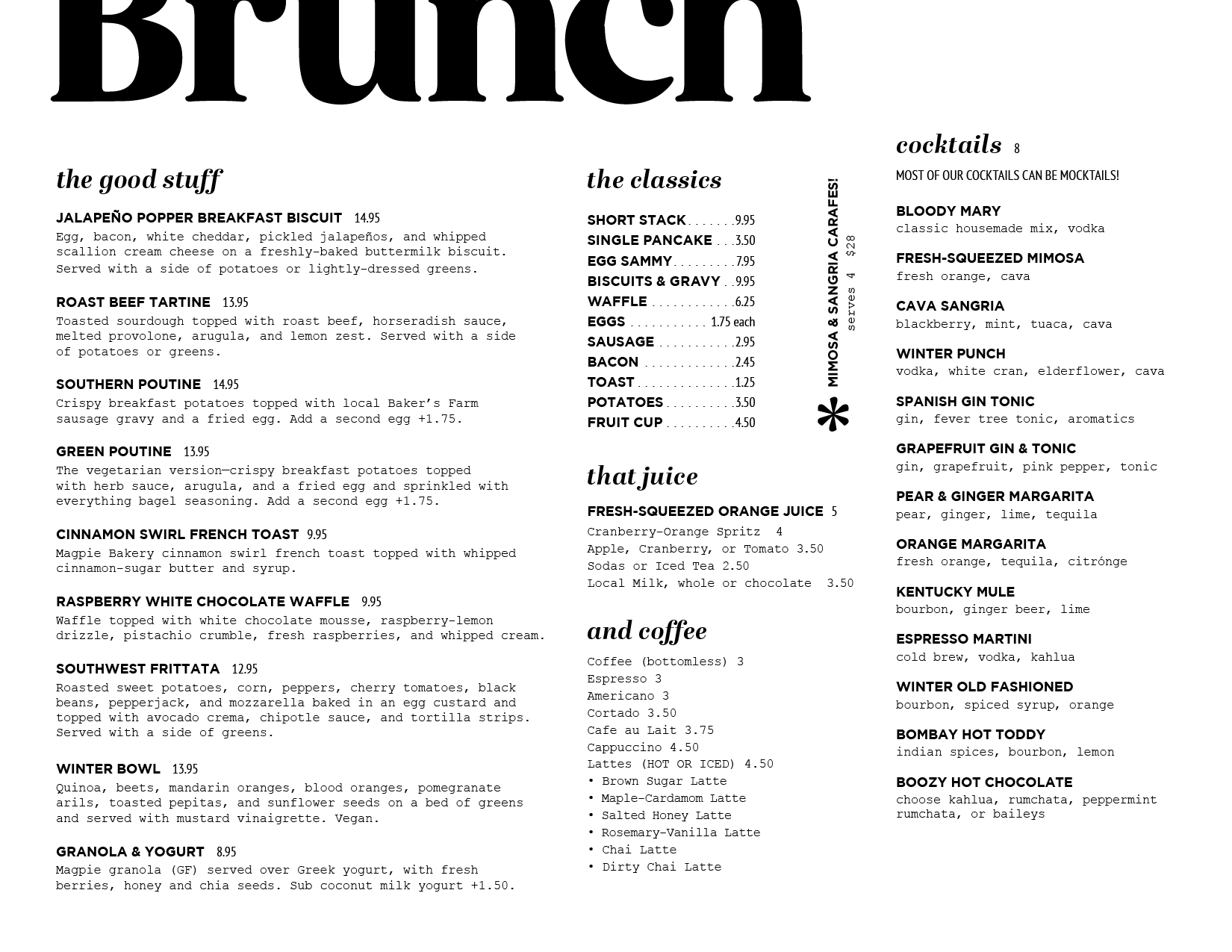 Weekend Brunch — Magpie Diner