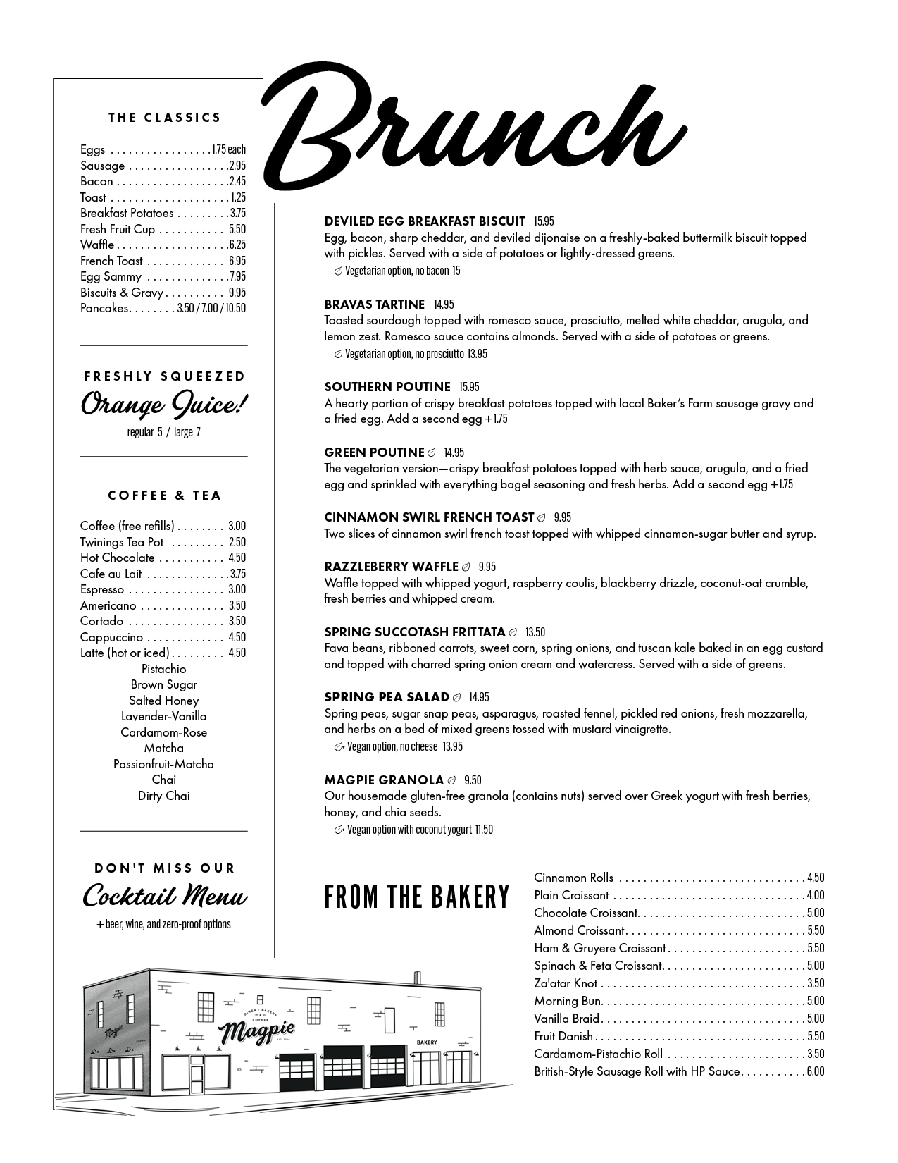 Weekend Brunch — Magpie Diner