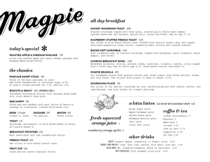 Breakfast — Magpie Diner