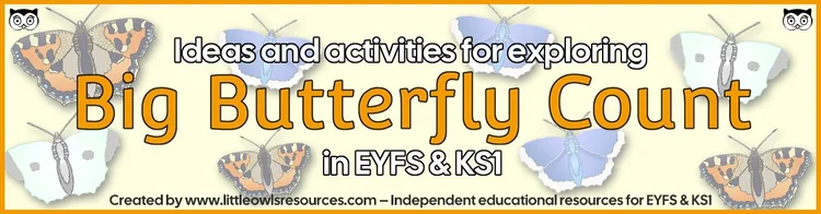 Big Butterfly Count | EYFS & KS1 Activity Ideas — Little Owls Resources ...