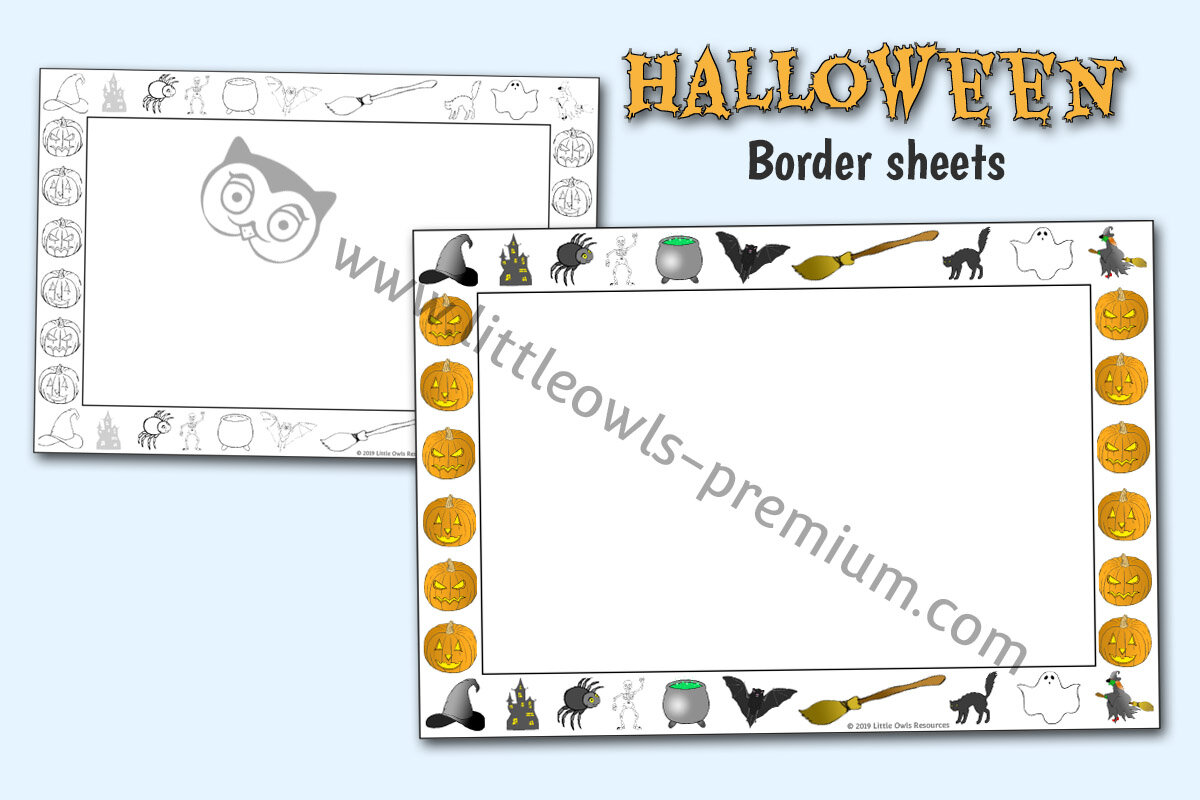 Halloween Page Borders Free