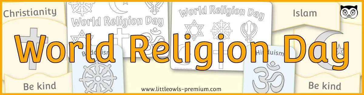 'World Religion Day' Printable Activities/Posters - Early Years/EYFS ...