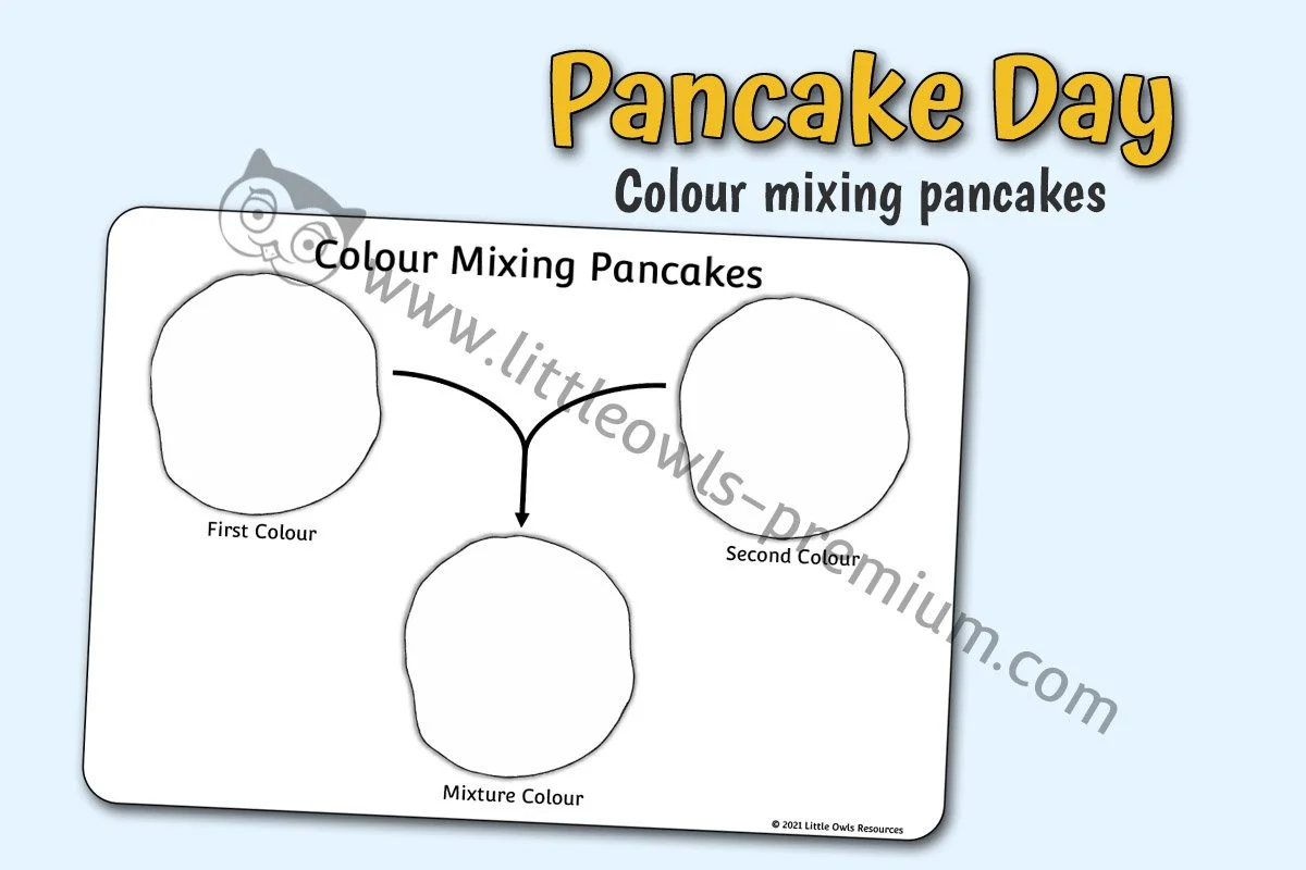 Pancake: Colour Mixing Experiment Activity | EYFS & KS1 Printables ...