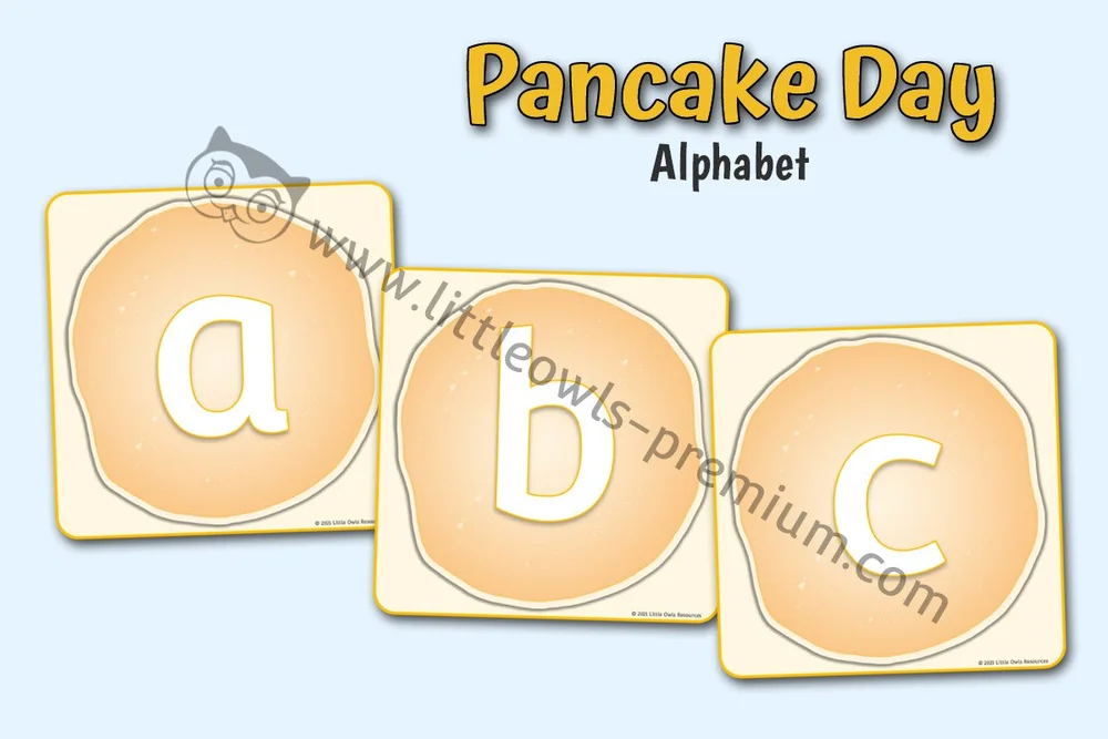 Pancake: Alphabet Display Flashcards | EYFS & KS1 Printables — Little ...