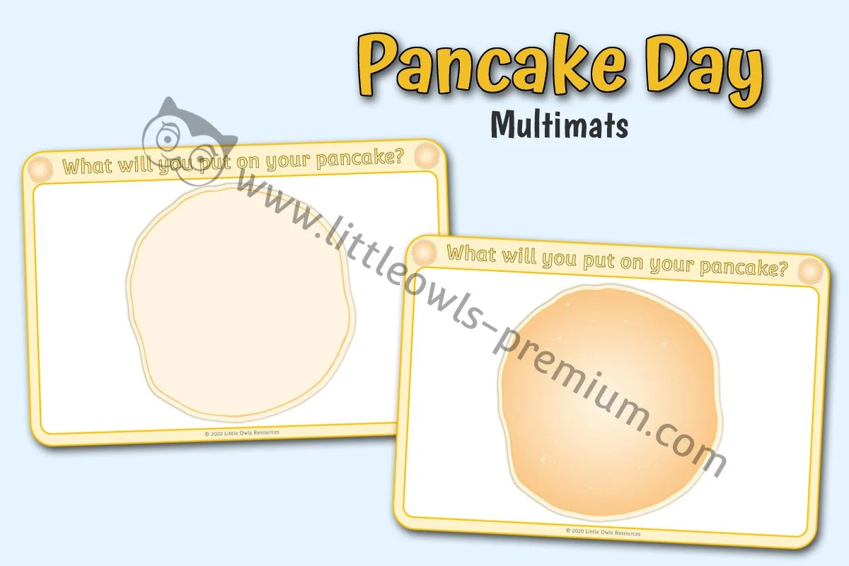 Pancake Day: Design a Pancake Multimat | EYFS & KS1 Printables — Little ...
