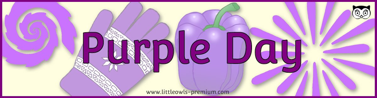'Purple Day' Printable Activities/Posters/Colouring - Early Years/EYFS ...