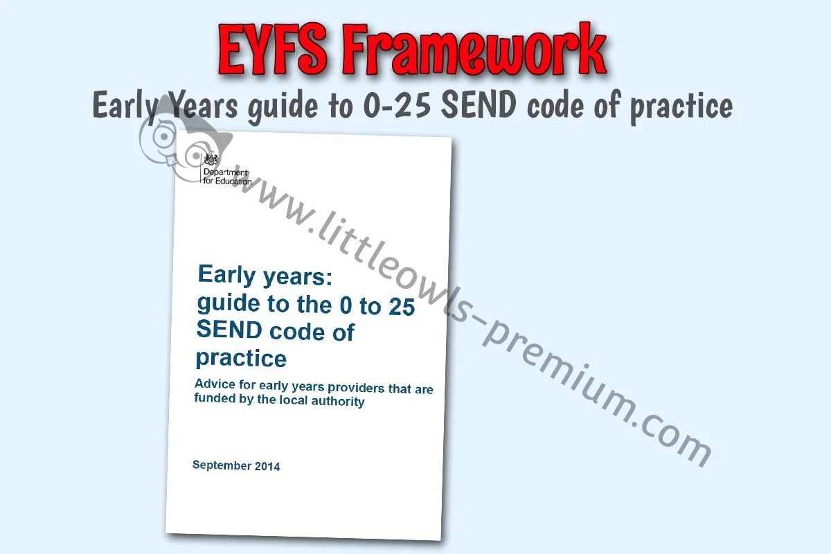 FREE and PREMIUM EYFS Framework - Early Years/Reception/Preschool ...