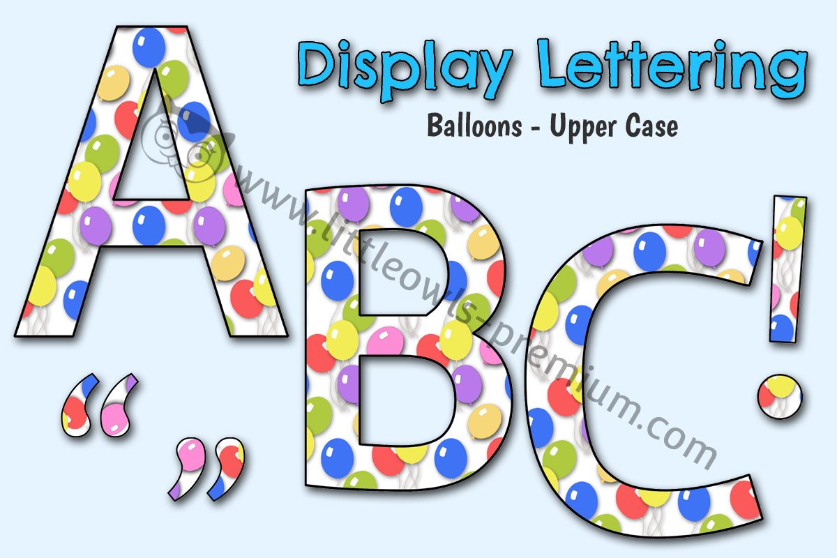 FREE and PREMIUM Display Lettering - for School/Preschool/Nursery ...