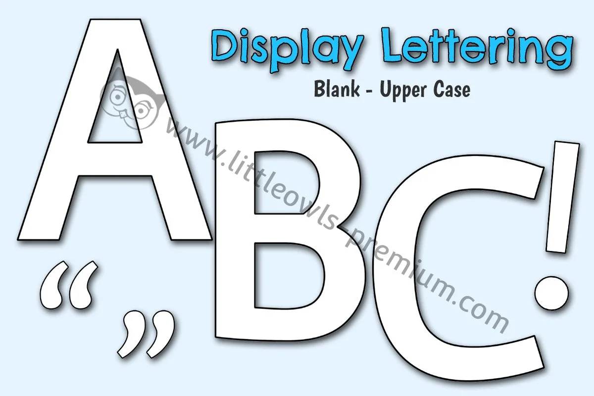 FREE and PREMIUM Display Lettering - for School/Preschool/Nursery ...