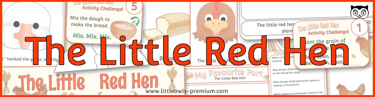 FREE and PREMIUM 'The Little Red Hen' Traditional Fairy Tale Early ...