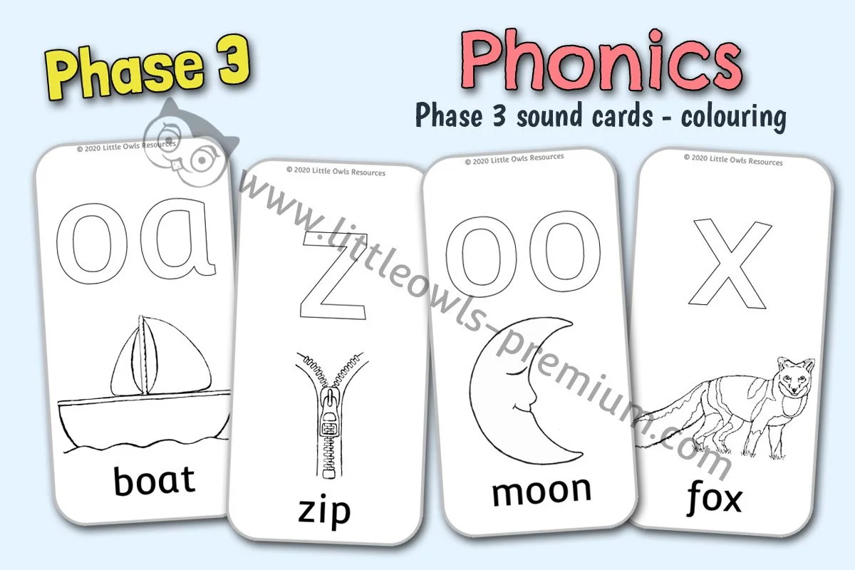 FREE and PREMIUM Printable Letters & Sounds - Phase 3 - Early Years ...