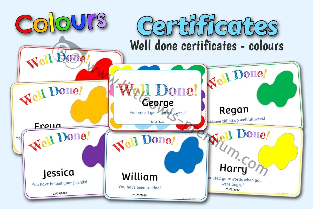 FREE and PREMIUM 'Certificates' Early Years (EYFS) Editable printable ...