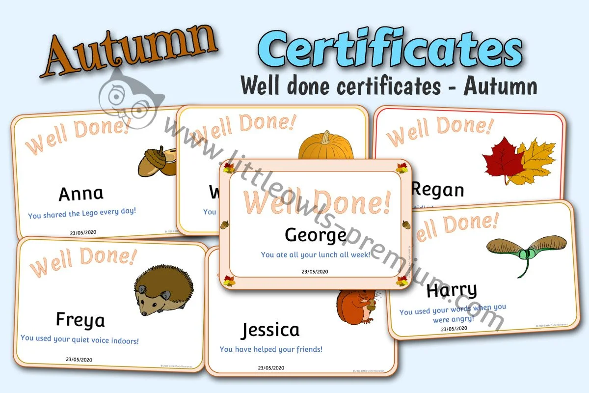 FREE and PREMIUM 'Certificates' Early Years (EYFS) Editable printable ...