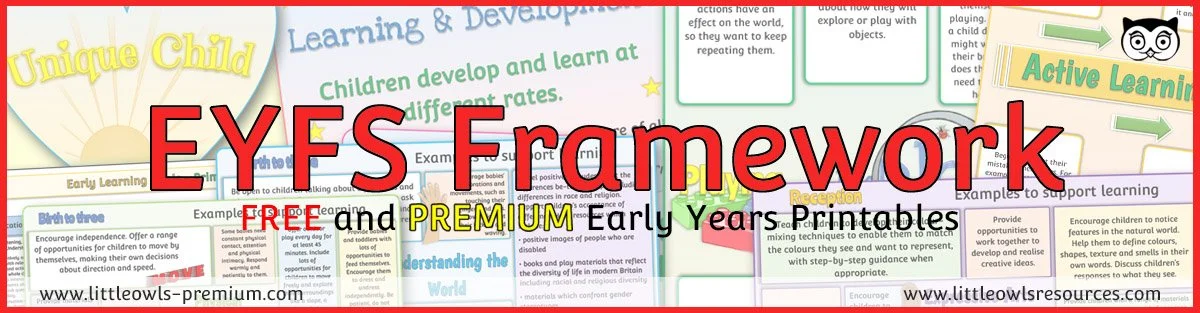 FREE and PREMIUM EYFS Framework - Early Years/Reception/Preschool ...