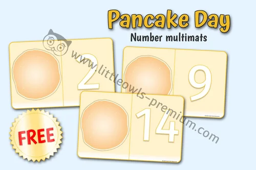 FREE Pancake Day: Number & Counting Multimats (1-20) | EYFS Printables ...