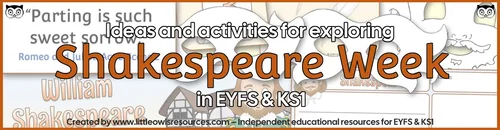 Shakespeare Week | EYFS & KS1 Activity Ideas — Little Owls Resources ...