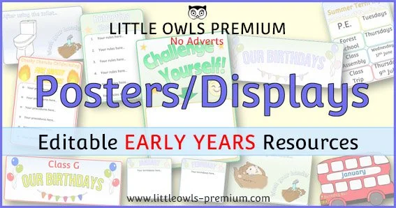 FREE and PREMIUM 'Signs and Labels' Early Years (EYFS) Editable ...