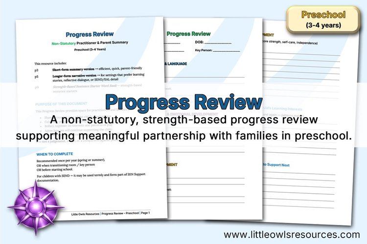 Progress Review (3–4 Years) | Non-Statutory Practitioner & Parent ...